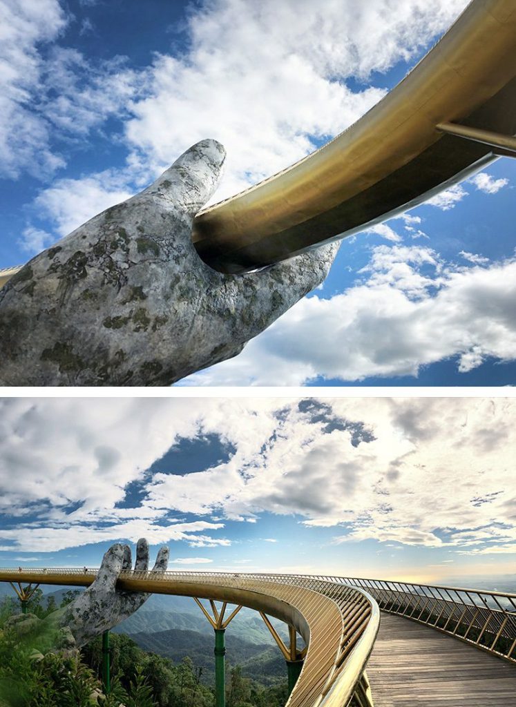 Giant Hands Hold The Golden Bridge in Vietnam | iCreatived