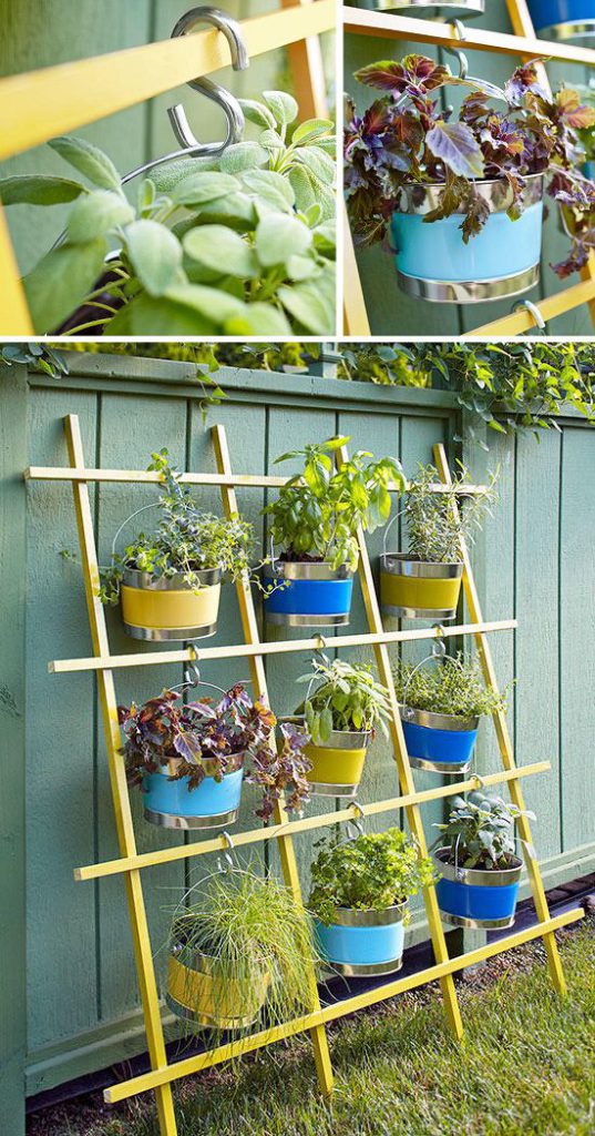 2.Repurposed Trellis Vertical Garden | iCreatived