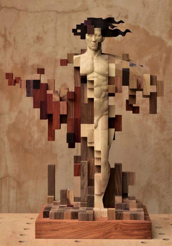 Han Hsu-Tung: Pixelated Wooden Sculpture Master | iCreatived