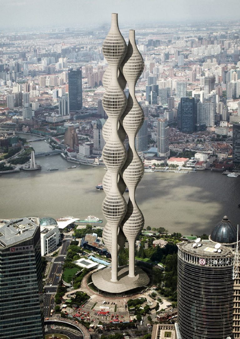 Ternary Tower: A 400-meter-long Undulating Tower | iCreatived