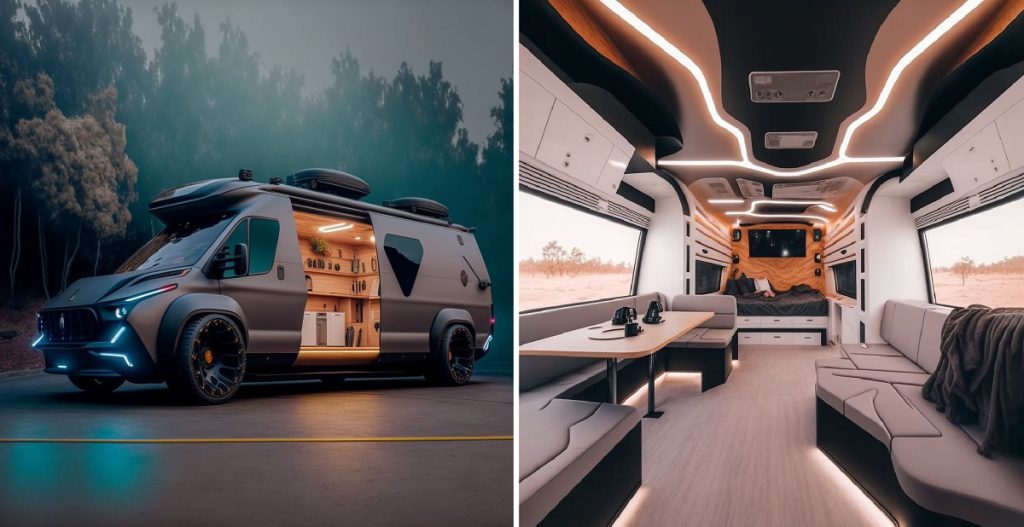 Futuristic Van Life Design by the Artist Tim Fu is Appreciated by ...