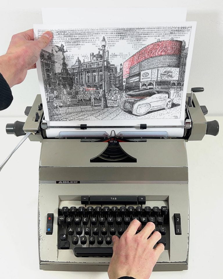 James Cook is the Recreator of Famous Paintings with His Typewriters ...