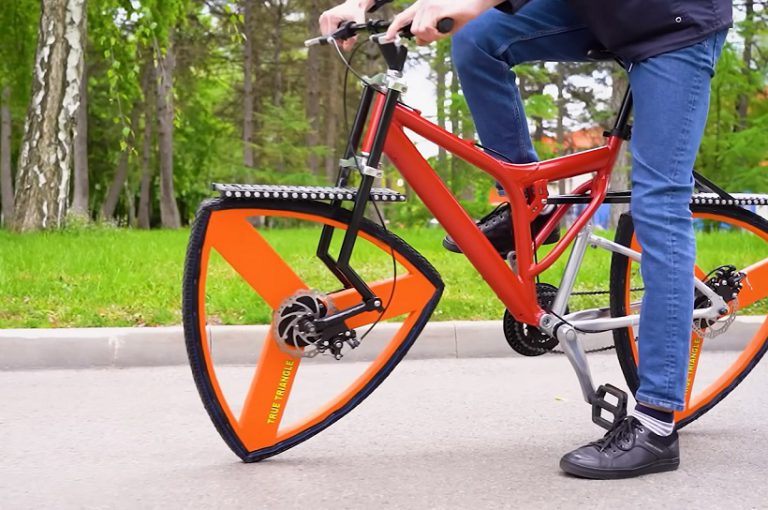 Triangle-wheeled Bike Offers Smoother Ride than You Think | iCreatived