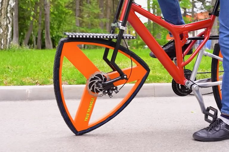 Triangle-wheeled Bike Offers Smoother Ride than You Think | iCreatived